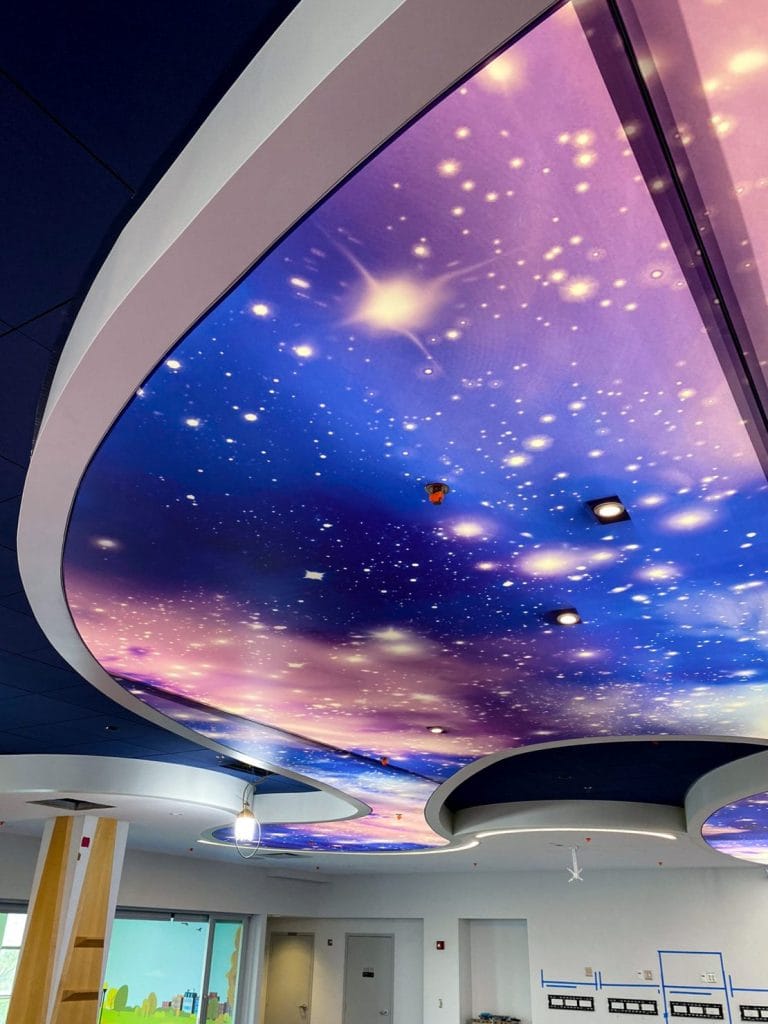 Custom Printed Backlit Stretch in Worcester Public Library